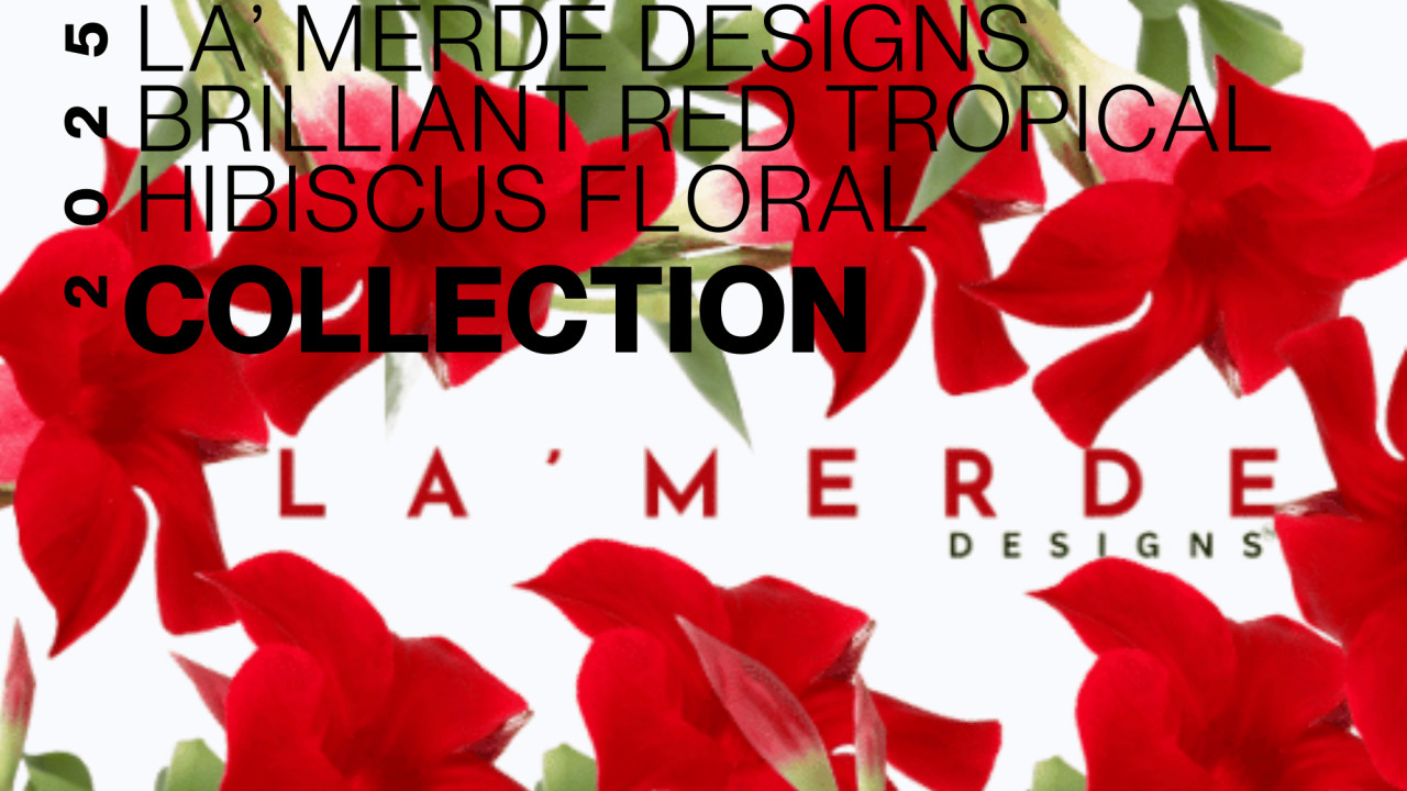 Sneak Peek of La' Merde Designs Brilliant Red Tropical Hibiscus ...